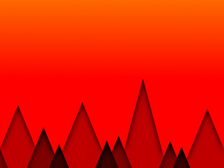 Free download | HD PNG triangles geometric red bright 4k wallpaper | TOPpng
