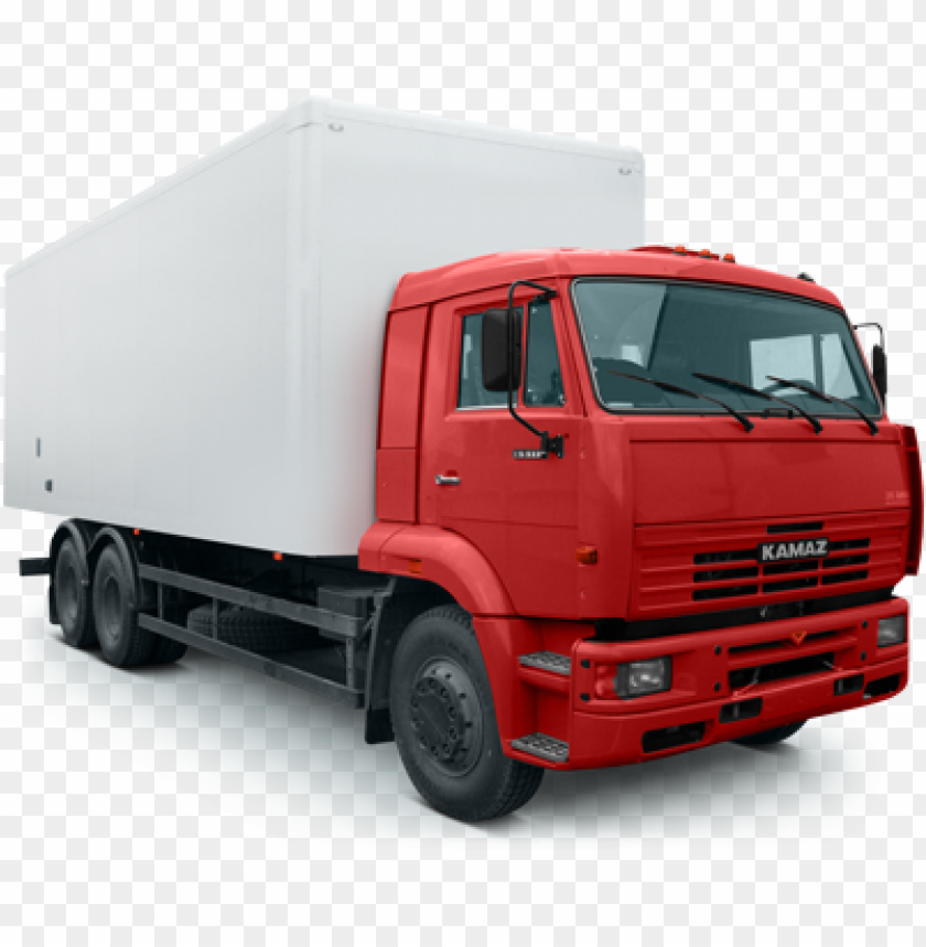 Free download | HD PNG red cargo delivery truck for industrial use ...