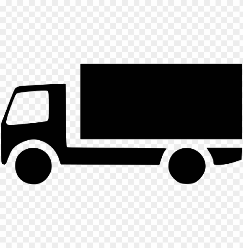 Free download | HD PNG black freight truck silhouette icon - Image ID ...