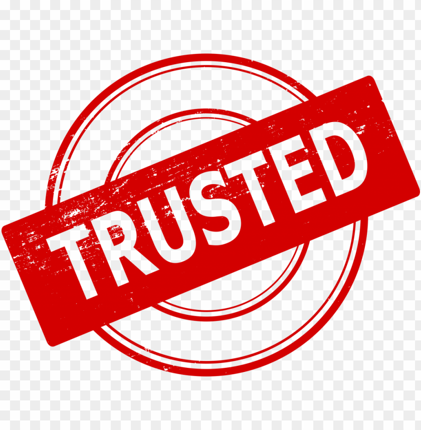 Free download | HD PNG red circular stamp with trusted written in bold ...