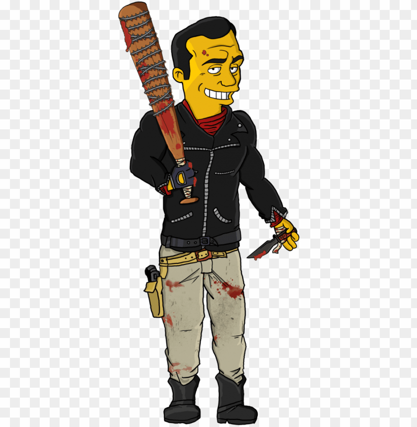 Free download | HD PNG twd comics negan and lucille simpsons style by ...