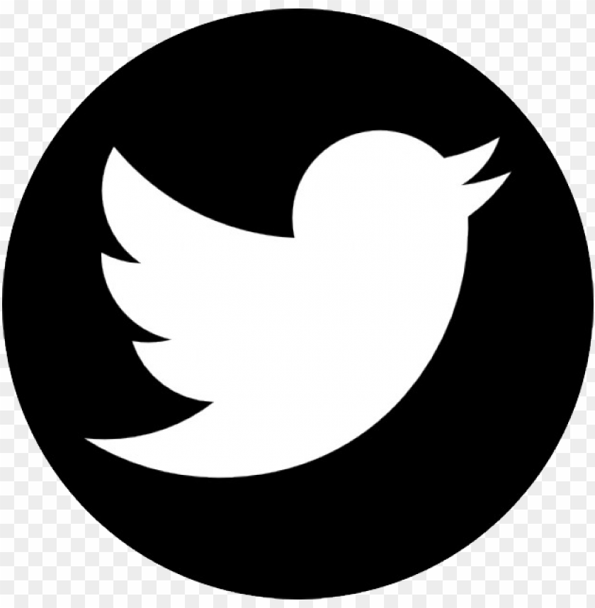 Free download | HD PNG black and white twitter circle png | TOPpng