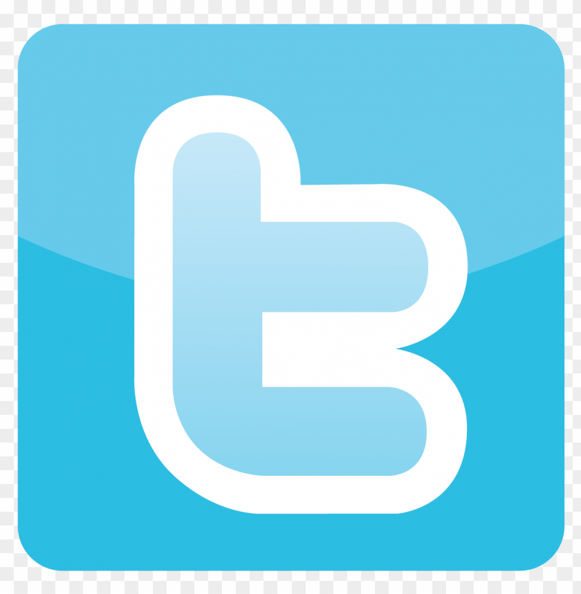Free download | HD PNG glossy blue twitter icon png | TOPpng