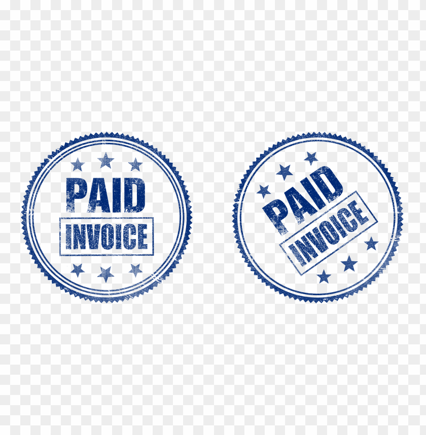 Free download | HD PNG two blue round paid invoice business icon stamp ...