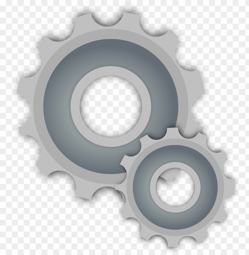 Free download | HD PNG two gear illustration icon PNG transparent with ...