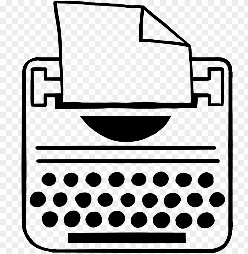 Free download | HD PNG typewriter line art PNG transparent with Clear ...