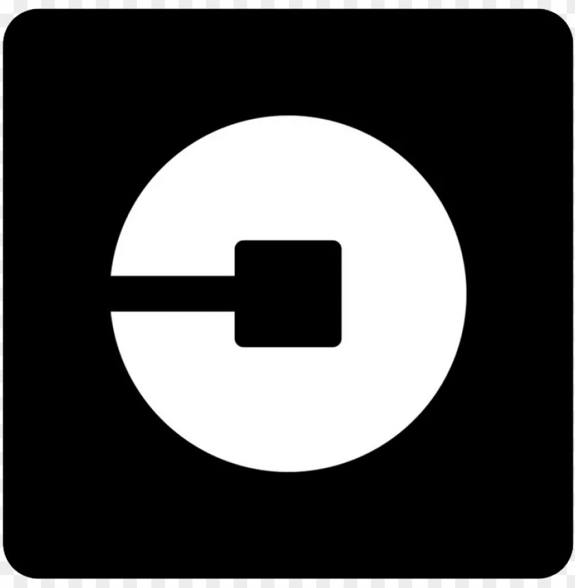 Free download | HD PNG uber white icon on black png | TOPpng
