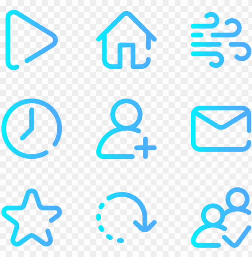 Free download | HD PNG ui interface gradient icons PNG transparent with ...