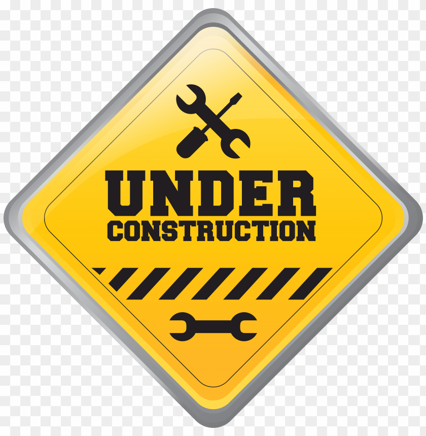 Free download | HD PNG under construction sign clipart png photo ...