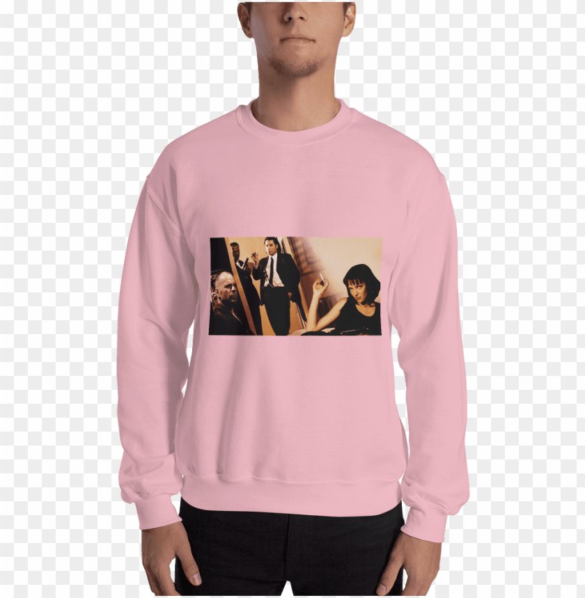 Free download | HD PNG unisex pulp fiction sweatshirt crew neck PNG ...