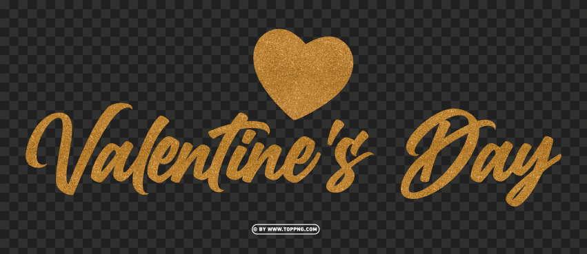 Free download | HD PNG valentines day gold glitter typography text ...