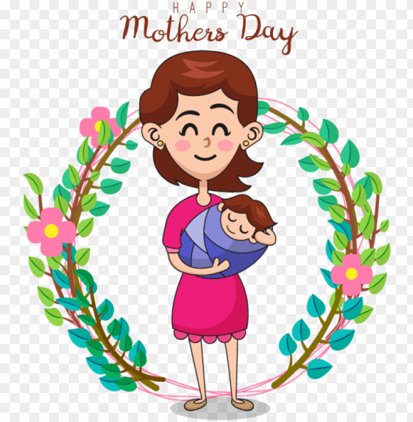 Free download | HD PNG vector illustration of mother and daughter ...