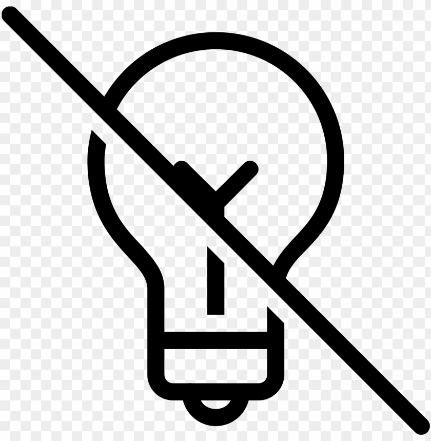 Free download | HD PNG vector transparentno idea icon no light icon png ...