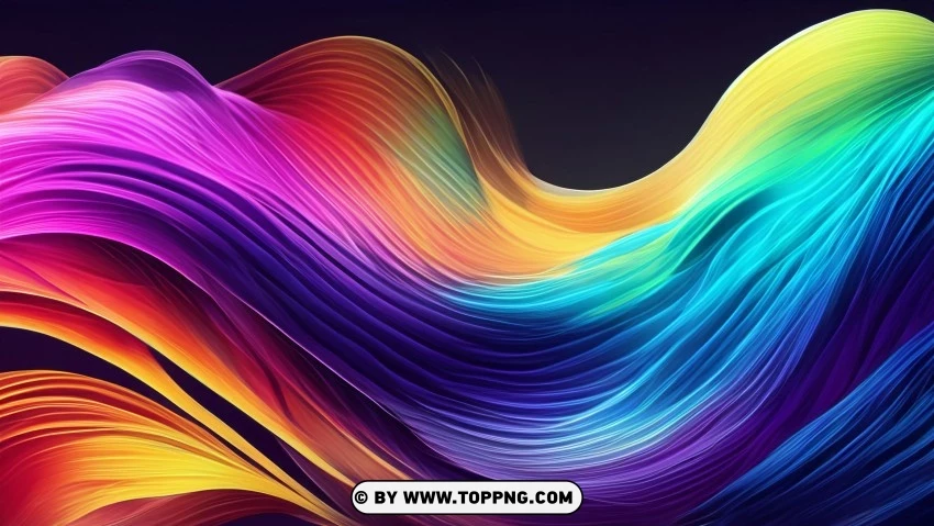 Free download | HD PNG vibrant and lively abstract waveforms 4k ...