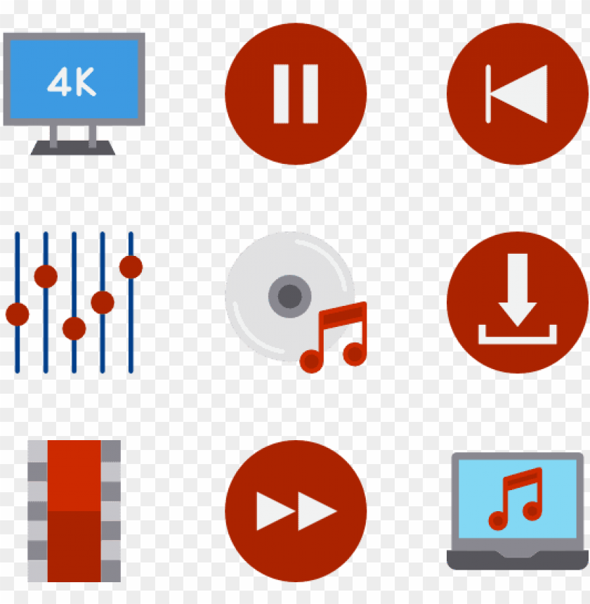 Free download | HD PNG view individual icons of play multimedia PNG ...