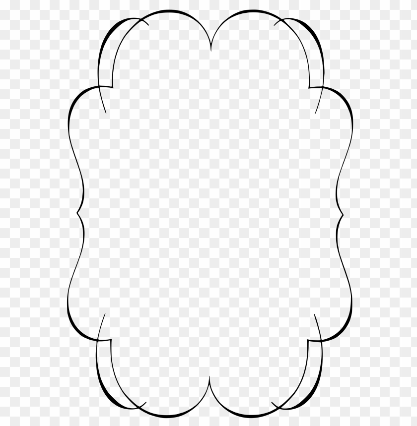 Free download | HD PNG curved wavy frame with soft edges and floral ...