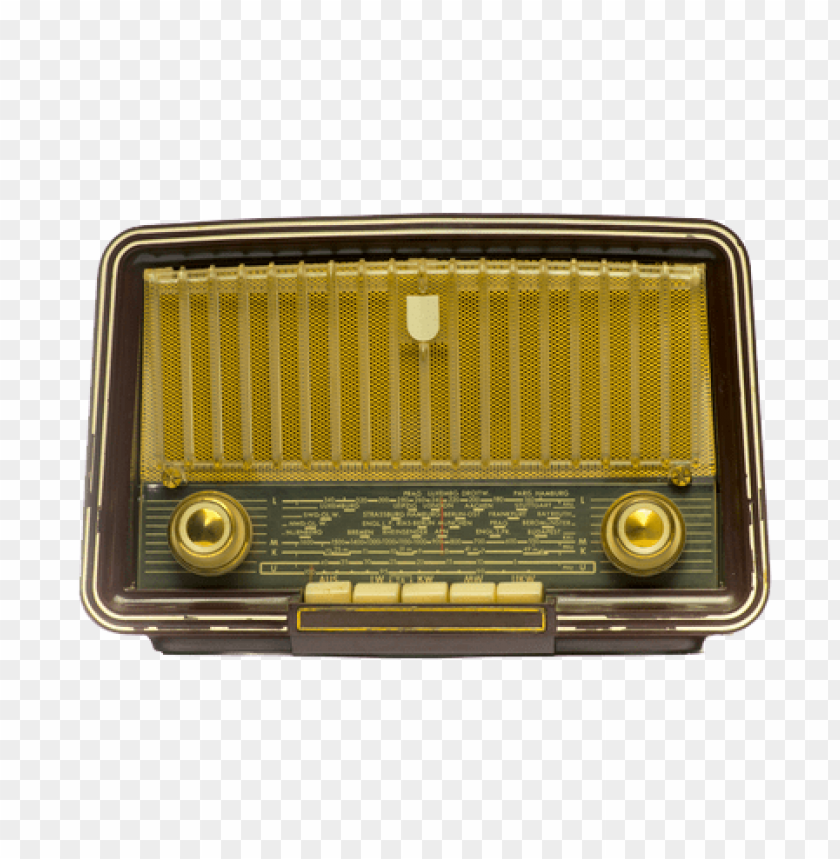 Free download | HD PNG yellow retro radio front view | TOPpng