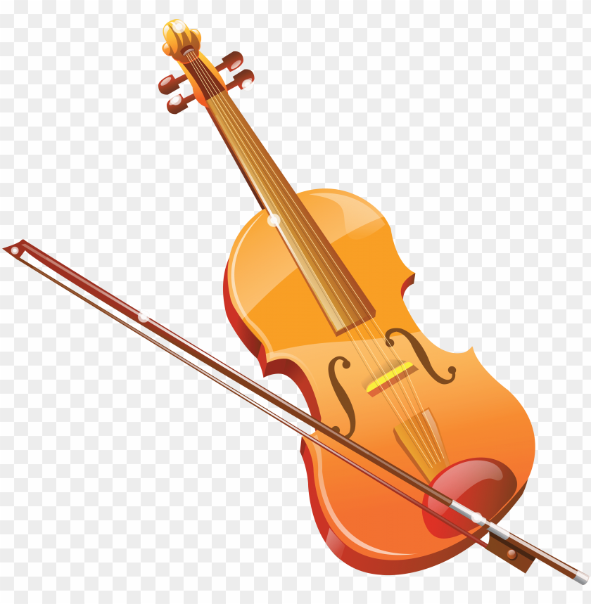 Free download | HD PNG orange violin and bow vector transparent clipart ...