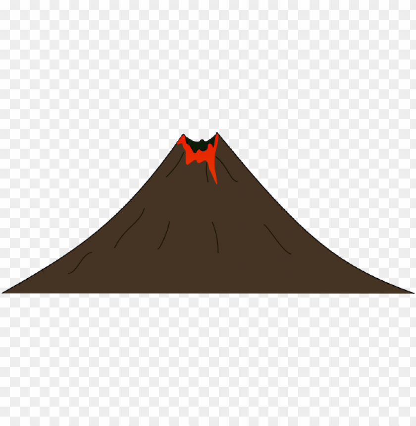 Free download | HD PNG PNG image of cartoon volcano with red tip png ...