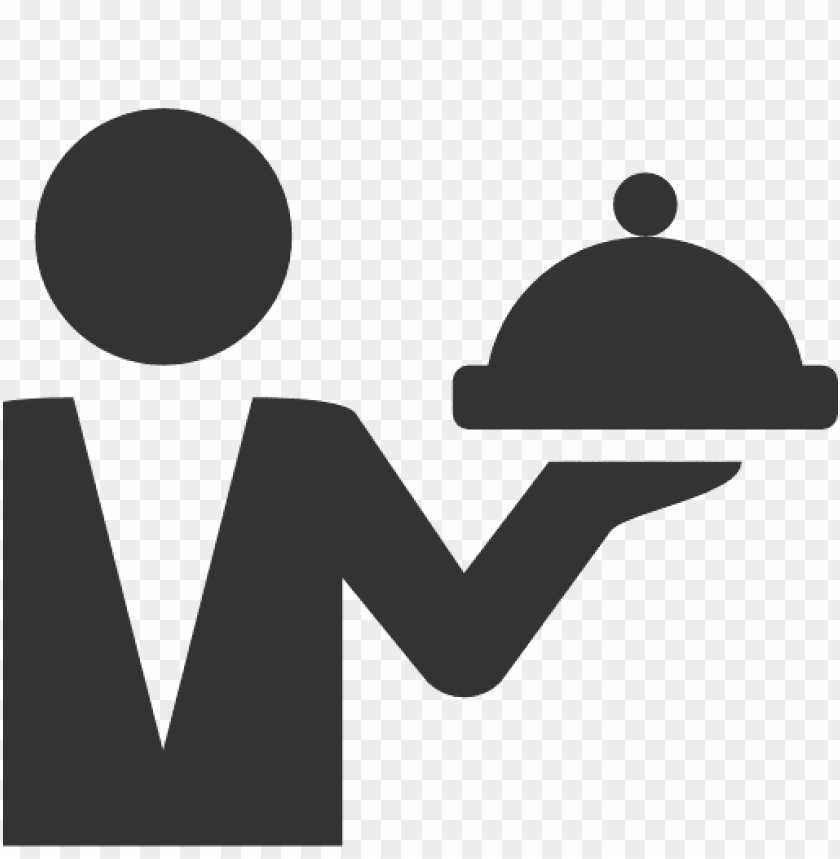 Free download | HD PNG waiter holding tray vector illustration clipart ...