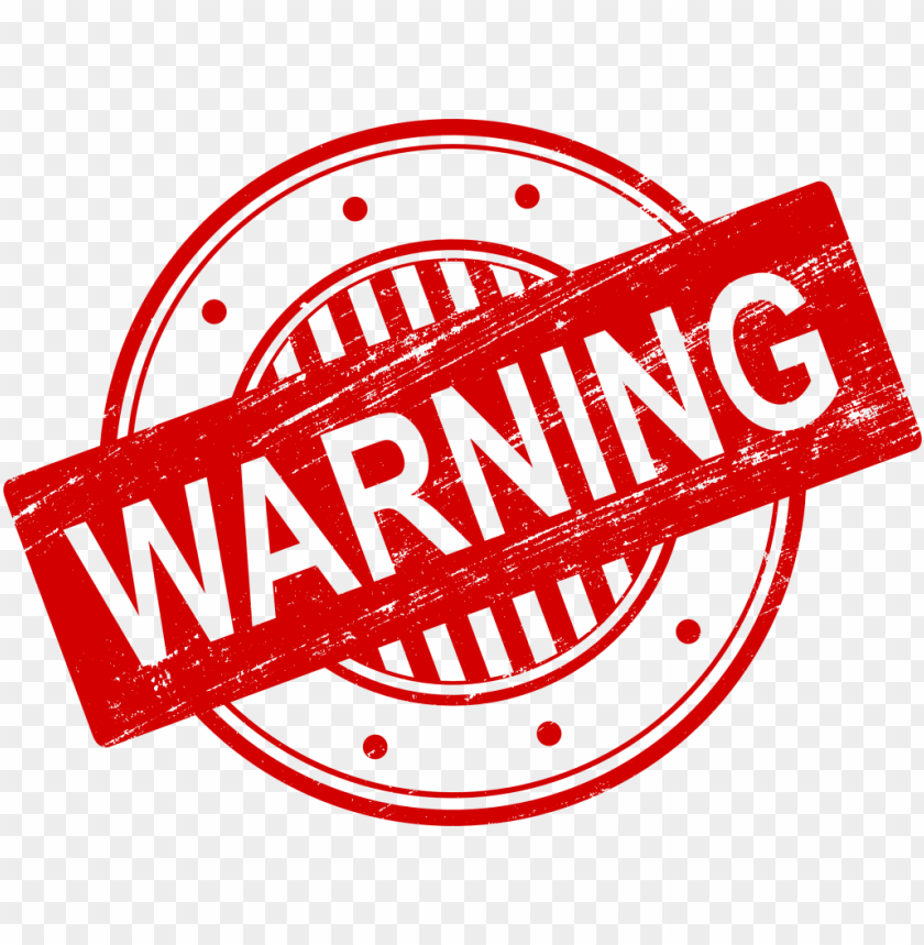 Free download | HD PNG circular warning stamp in red with bold letters ...
