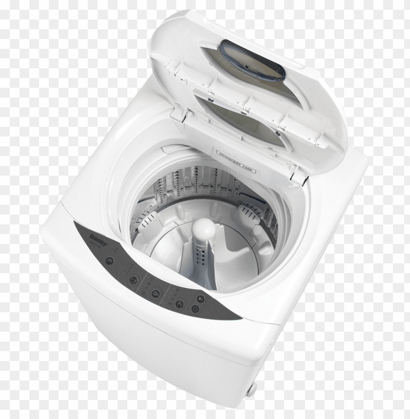 Free download | HD PNG compact washing machine with lid open | TOPpng