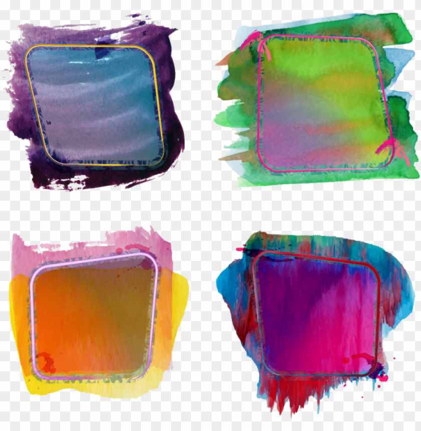Free download | HD PNG watercolor background frame box watercolor ...