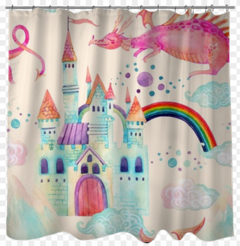 Free download | HD PNG watercolor fairy tale seamless pattern with cute ...