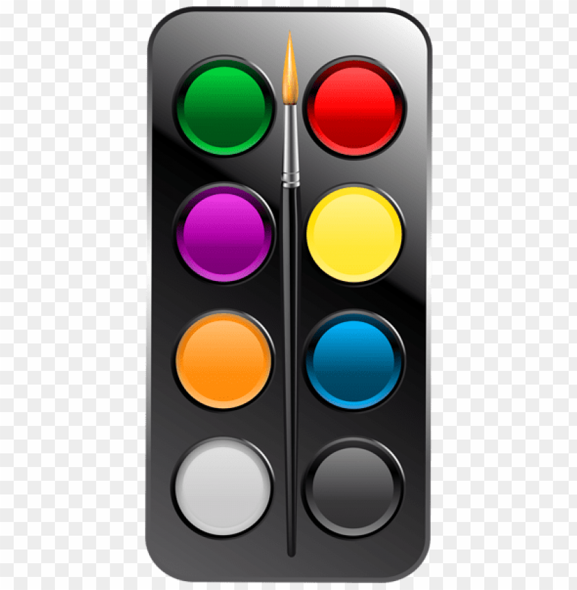 Free download | HD PNG watercolor paint set transparent clipart png ...