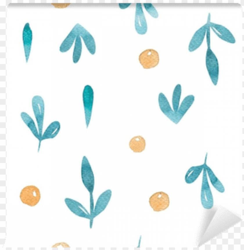 Free download | HD PNG watercolor seamless pattern with floral elements ...