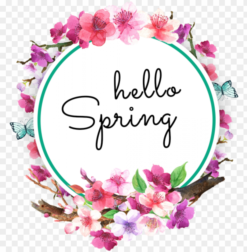 Free download | HD PNG watercolor spring flowers wreaths watercolor ...