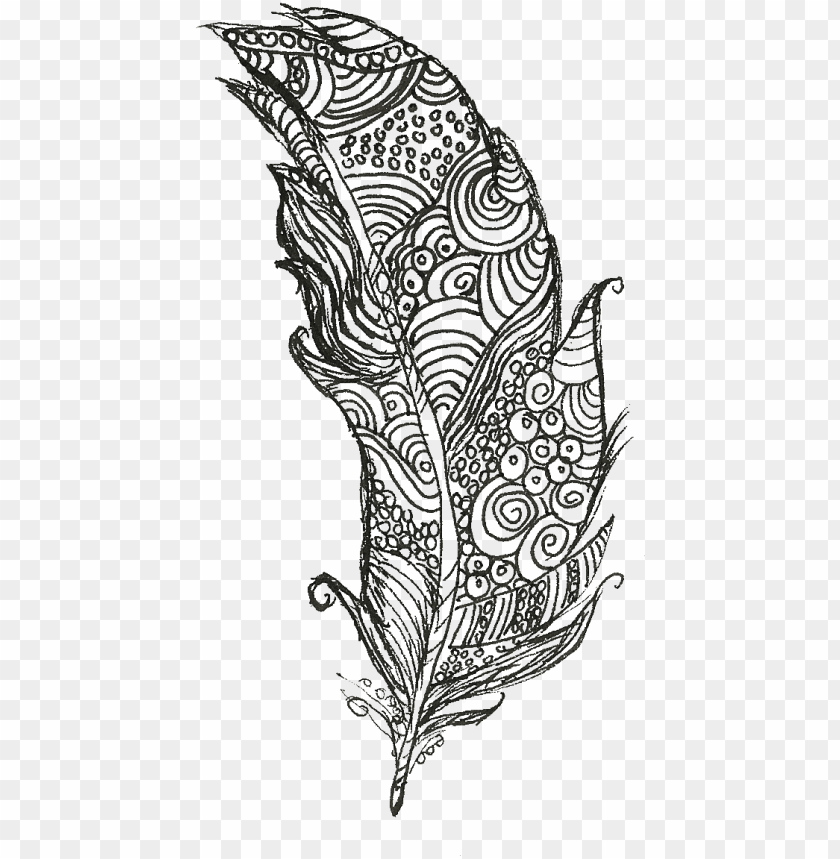 Free Download Hd Png Watercolour Doodles Feather Doodle Sisshart