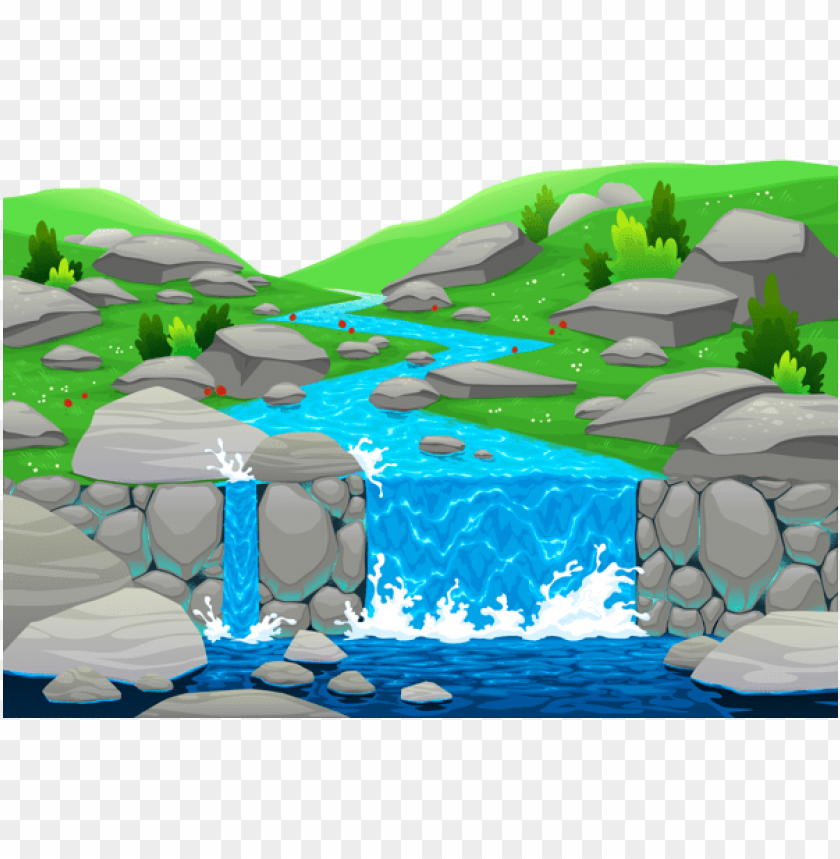Free download | HD PNG PNG image of waterfall ground with a clear ...