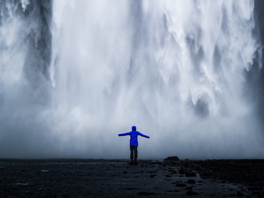 Free download | HD PNG waterfall man silhouette cliff water 4k ... Free download | HD PNG waterfall man silhouette cliff water 4k ...
