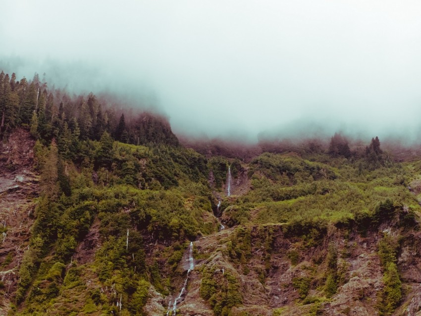Free download | HD PNG waterfall mountain cliff fog sky 4k wallpaper ...