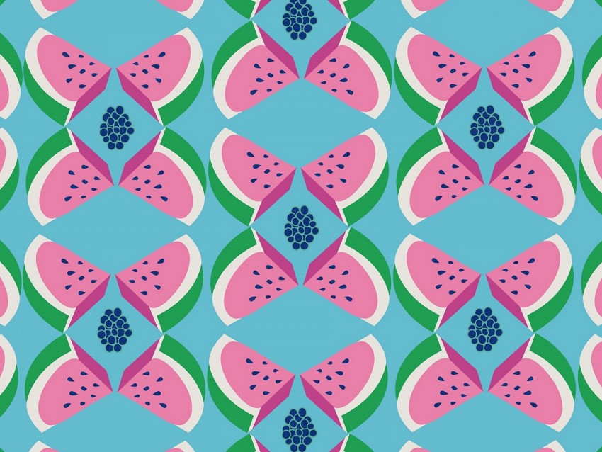 Free download | HD PNG watermelon slices pattern art 4k wallpaper | TOPpng