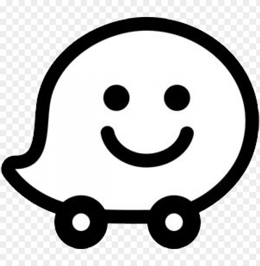 Free download | HD PNG waze smiley car black and white | TOPpng