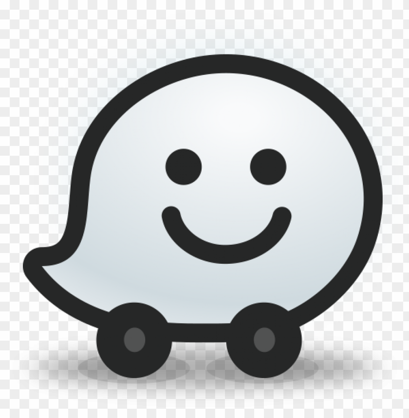 Free download | HD PNG waze monochrome logo png | TOPpng