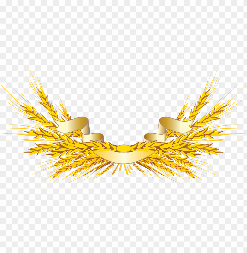 Free download | HD PNG PNG image of two wheat stalks crossed in a ...