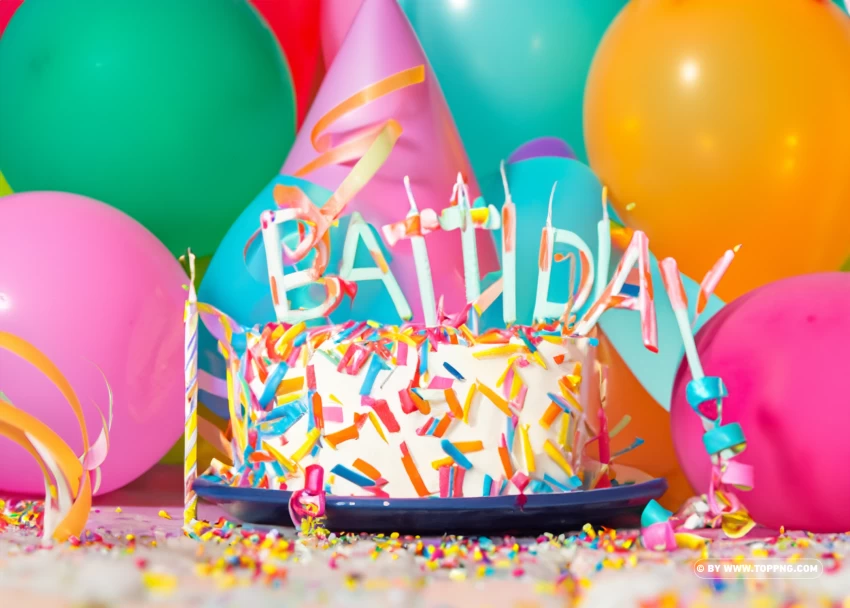 Free download | HD PNG whimsical birthday cake with sprinkles vector ...