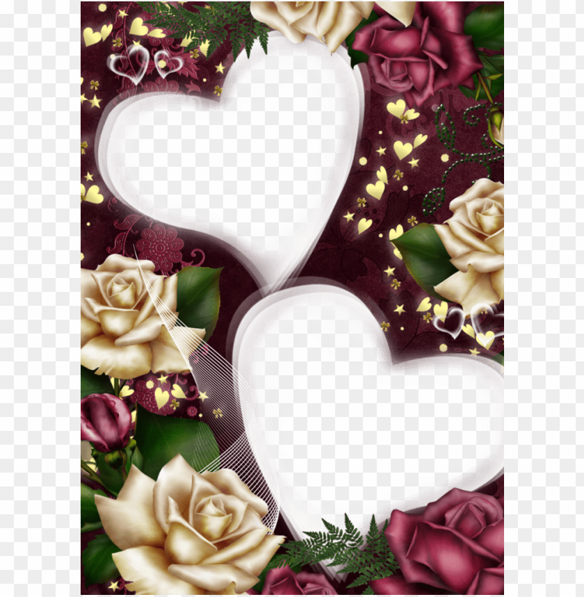 Free download | HD PNG white and red rosesphoto frame background best ...