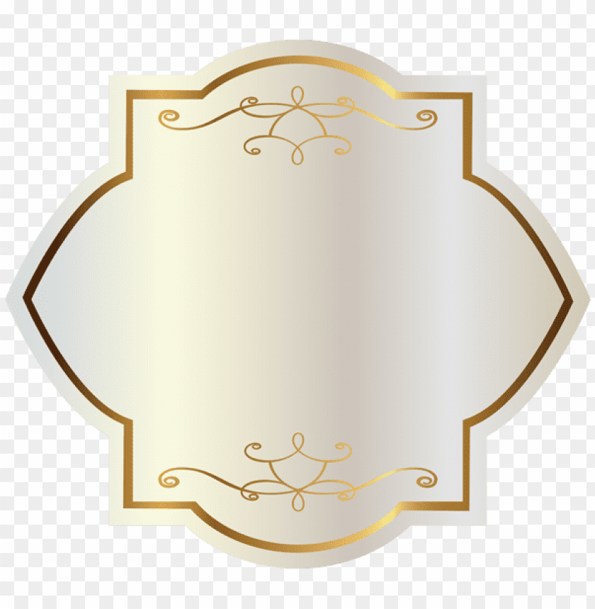 Free download | HD PNG white label with gold decorations clipart png ...