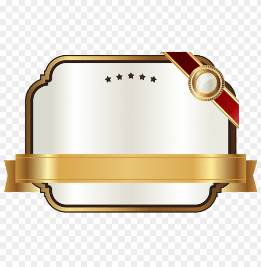 Free download | HD PNG white label with gold ribbon clipart png photo ...