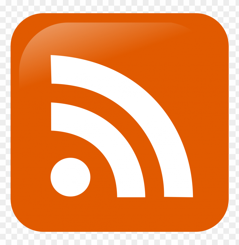 Free download | HD PNG glossy orange rss icon png | TOPpng