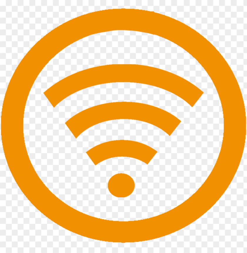 Free download | HD PNG orange circular wifi symbol vector | TOPpng
