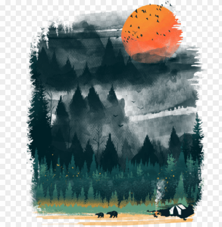 Free download | HD PNG wilderness camp wilderness camping art prints ...