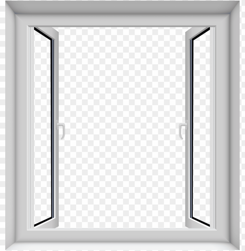 Free download | HD PNG white open window frame png clipart png photo ...