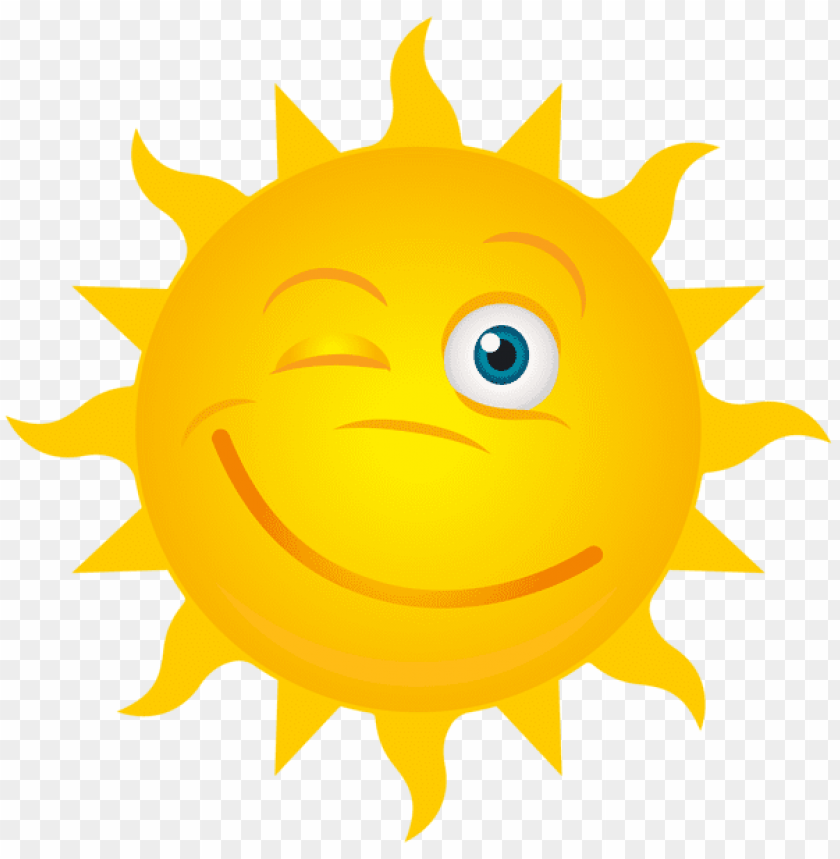 Free download | HD PNG winking sun with glow effect clipart png photo ...