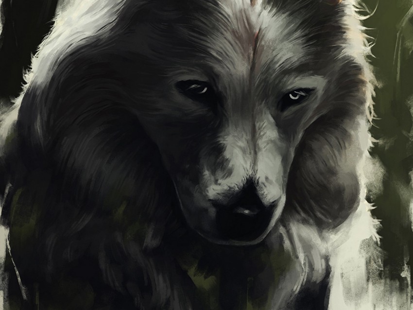 Free download | HD PNG wolf glance art predator beast 4k wallpaper | TOPpng
