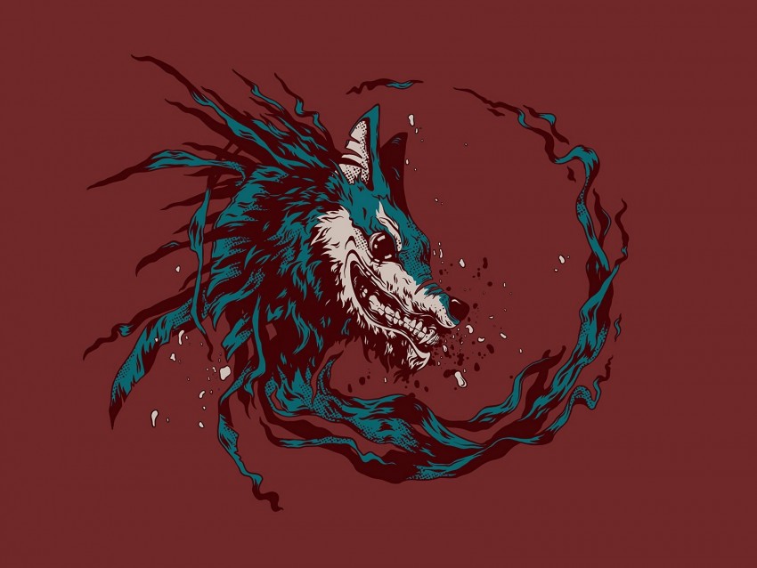 Free download | HD PNG wolf predator dog art vector 4k wallpaper | TOPpng